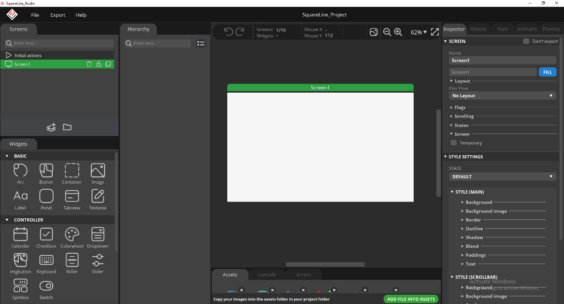 NORVI ESP32 HMI GUI Design with SquareLine Studio